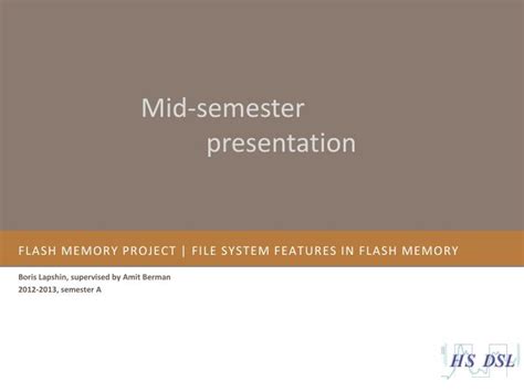 PPT Flash Memory Project File System Features In Flash Memory