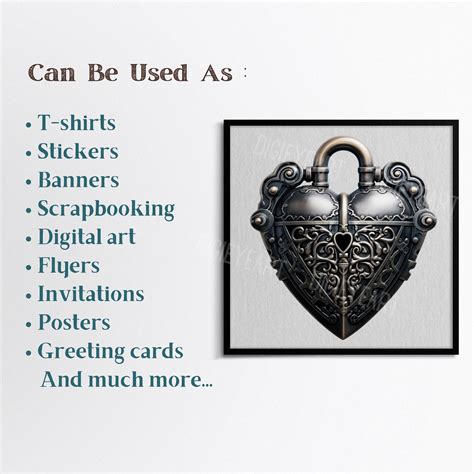 Vintage Lock Clipart Gothic Locks Clip Art Retro Lock Etsy