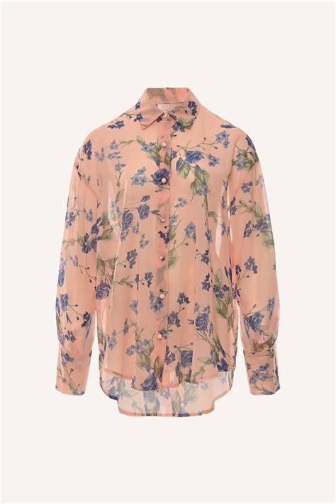 Sandy Blue Lisianthus Shirt Dlv By Darlin Γυναικεία ένδυση