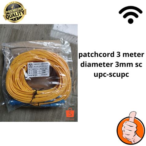 Jual KABEL PATCHCORD 3 METER 3MM SC UPC SC UPC Shopee Indonesia