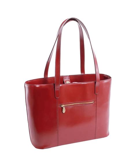 Mcklein Alyson Leather Tote And Reviews Laptop Bags And Briefcases
