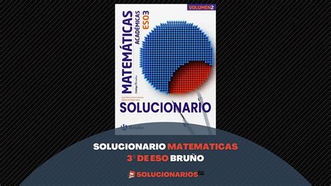 Descargar Solucionario Matemáticas 3 ESO Bruñoen PDF