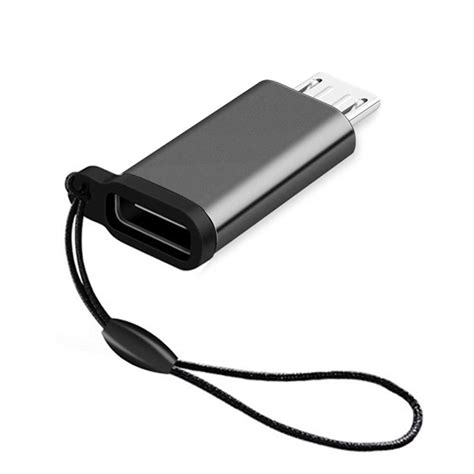 Fekete Szín C Típusú Anya Micro Usb Férfi Android Telefon Usb Kábel
