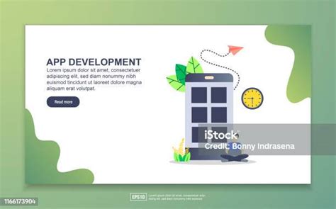 앱 개발의 방문 페이지 템플릿입니다 웹 사이트 및 모바일 웹 사이트에 대한 웹 페이지 디자인의 현대적인 평면 디자인 개념 쉽게