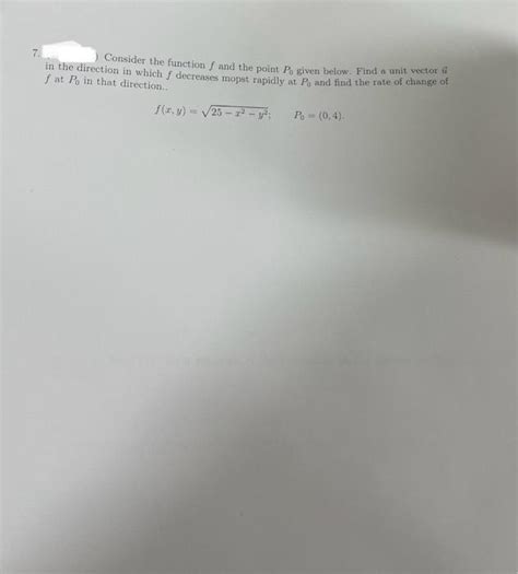 Solved Consider The Function F And The Point P Given Chegg