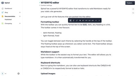 Wysiwyg Editor Spinal