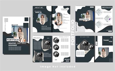 Premium Vector Potofolio Design Vector Hand Drawn Portfolio Template
