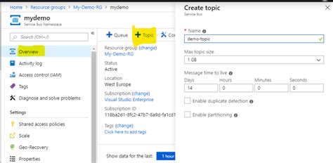 the code blogger azure messaging using service bus topics