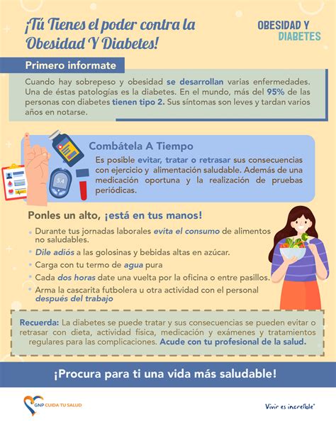 Combate La Obesidad Y La Diabetes Gnp Cuida Tu Salud