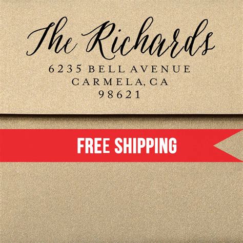 Custom Return Address Stamp Self Inking Rubber Stamp Custom