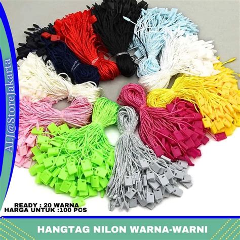 Jual Tali Hangtag Lock Pin Label Baju Nylon 100 Pcs Shopee Indonesia
