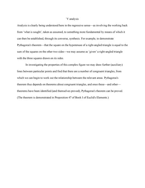 V Analysis 20 Business `v Analysis Analysis Is Clearly Being