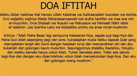 Detail Bacaan Surat Iftitah Dan Artinya Koleksi Nomer 13