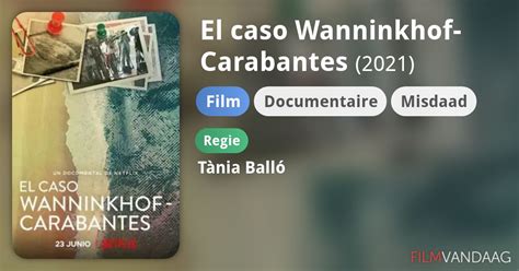 El Caso Wanninkhof Carabantes Film 2021 Filmvandaag Nl