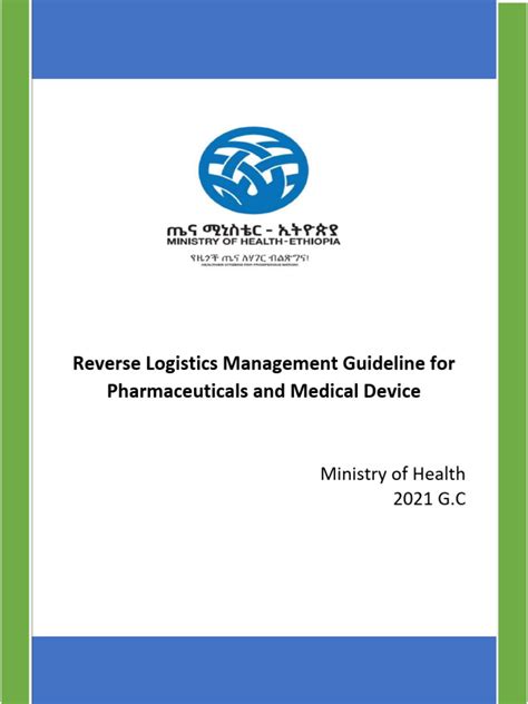 Reverse Logistic Guideline Approved 1 Pdf Medical Device Logistics