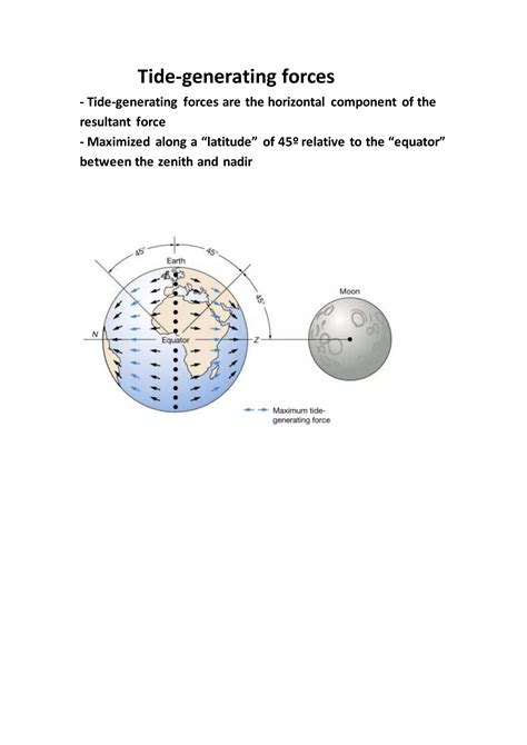 Tides And Generating Forces Docx