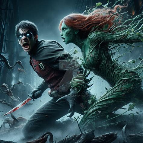 Robin Poison Ivy Robin Is Under Control By Johnbellemain On Deviantart