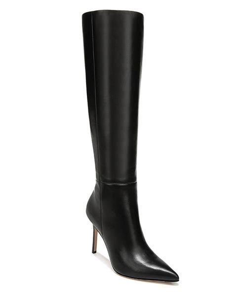 Veronica Beard Lisa Wide Calf High Heel Boots In Black Lyst