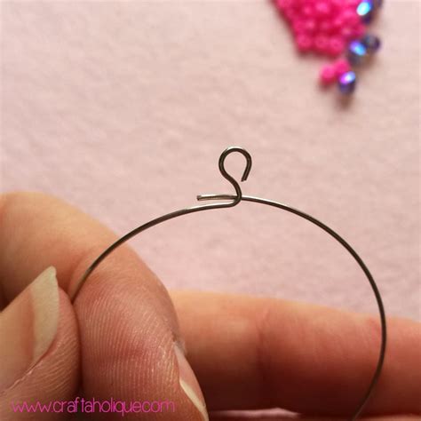 Beaded Hoop Earrings Tutorial Craftaholique