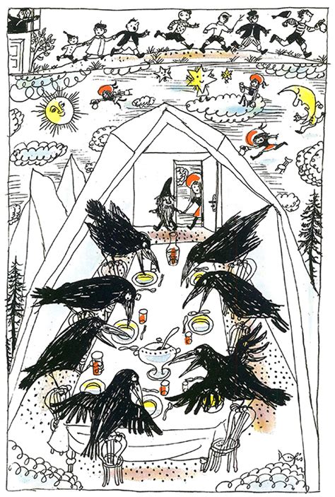 Die Sieben Raben Hans Fischer Grimmbilder Wiki Fandom