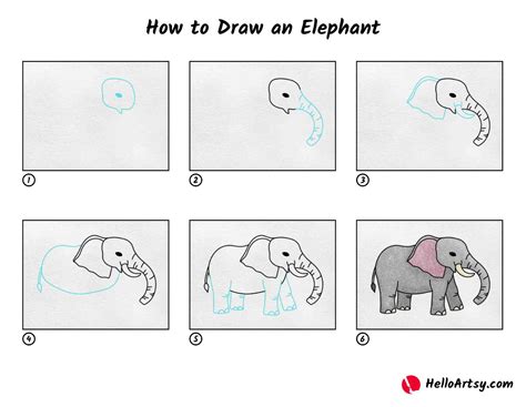How To Draw An Elephant Easy You Step By Step Drawing