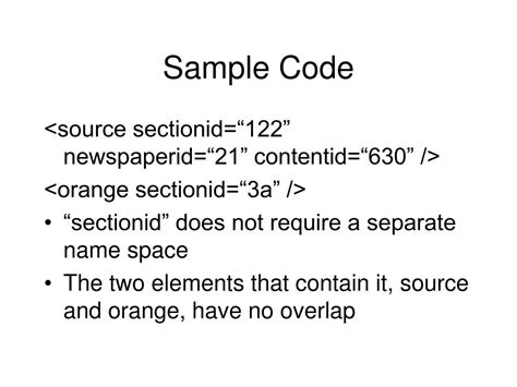 PPT Using Namespaces In XML PowerPoint Presentation Free Download ID 1825778