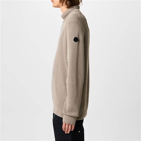 Moncler Polo Neck Jumper Men Light Beige 266 Flannels