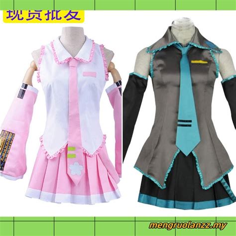 Anime Vocaloid Hatsune Miku Cosplay Costumes Japan Midi Dress Beginner
