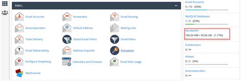 Viewing Website Bandwidth Joomla Wired Ltd