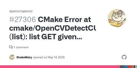 Cmake Error At Cmakeopencvdetectcudautilscmake297 List List Get
