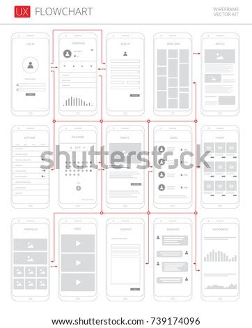 Ui Ux Flowchart Infographic Vector Illustration Stock Vector Shutterstock Ui Ux Flowchart Infographic Vector Illustration Stock Vector Shutterstock