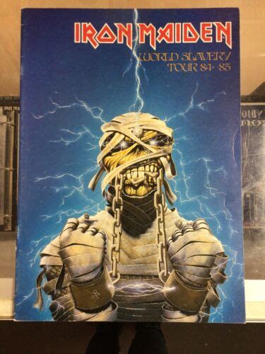 Vintage Iron Maiden World Slavery Tour 84 85 Program Tour Book
