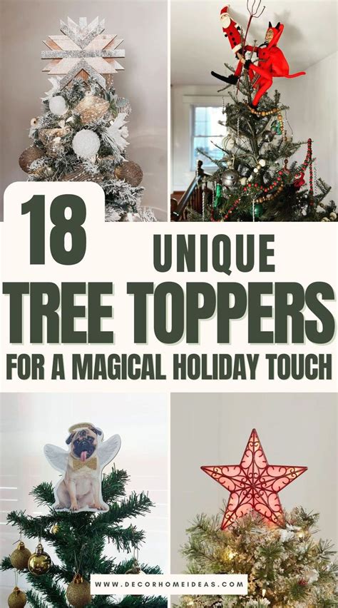18 Creative Tree Topper Ideas To Crown Your Christmas Tree With Holiday