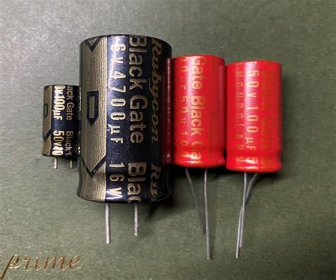 Rubycon Black Gate NONPOLAR 50v 100μF 2個 品 50v 100μF 1個 16v 4700μF 1個