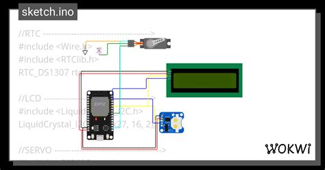 Auto Feeder Wokwi Esp32 Stm32 Arduino Simulator