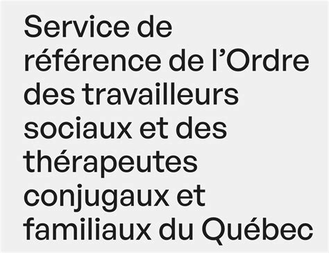 Service De Recherche De Lordre Des Travailleurs Sociaux Et Des