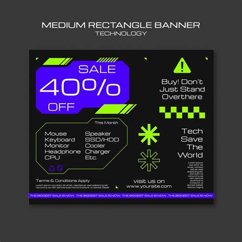 Free Psd Technology Template Design