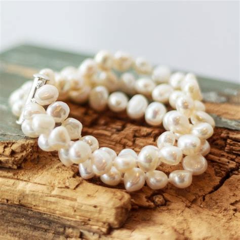Triple Strand Pearl Bracelet Annie Smith
