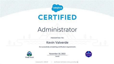 Kevin Valverde On Linkedin Salesforce Certification