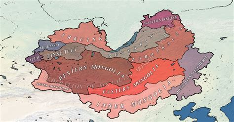 Tuvan Map Mongolia
