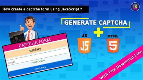 How To Create A Text Captcha Using Javascript In Html Form