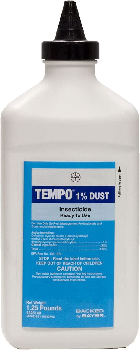 Bayer Home Defense Tempo 1 Dust Insecticide Powder Ant And Pest Killer 125 Lbs Bottle