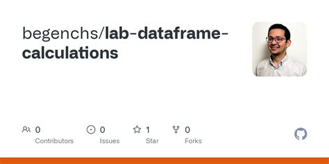 Github Begenchslab Dataframe Calculations