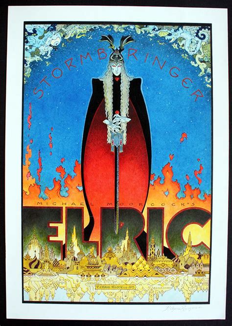 Elric Stormbringer Poster Art By P Craig Russell Signed