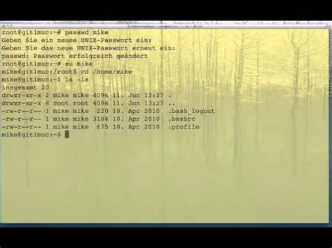 Linux Kommandos Teil 5 Useradd Usermod Userdel YouTube