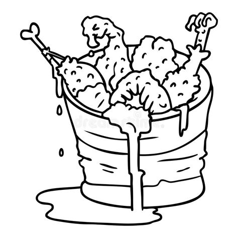 Doodle Fried Chicken Stock Illustrations 2047 Doodle Fried Chicken