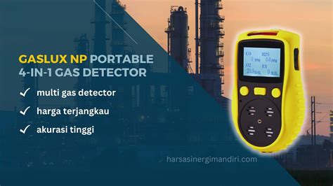 Gaslux Np Portable 4 In 1 Gas Detector Harga Terjangkau Akurasi