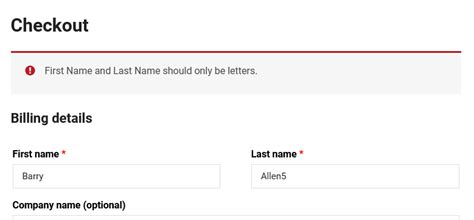 Create Custom Validation Rules For Woocommerce Form