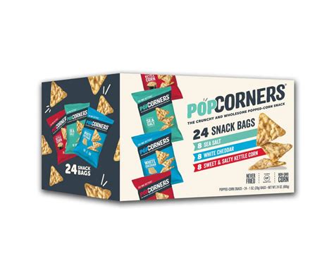 Popcorners Corn Chips Box Variety Pack 28 G X 24 Pk Happy In Mart