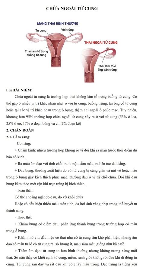 Chửa Ngoài Tử Cung